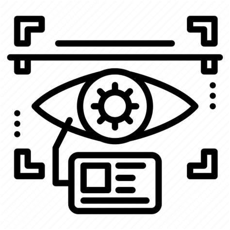 Eye Scan Security Retina Iris Scan Identification Protection Icon