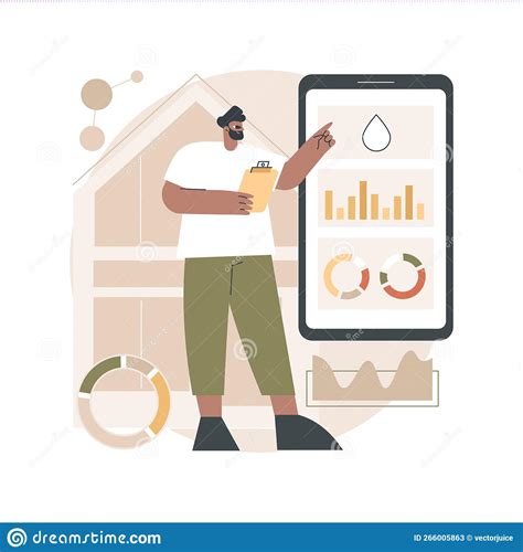 Water Contamination Detection System Abstract Concept Vector Illustration Stock Vector