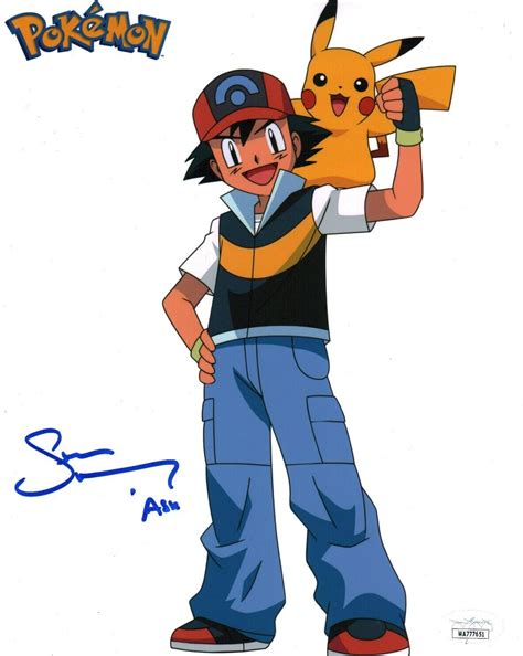Sarah Natochenny Pokemon 8x10 Signed Photo Jsa Certified Autograph