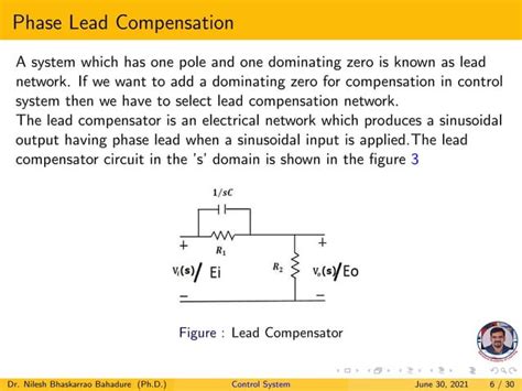 Control System Compensator Lag Lead Pdf