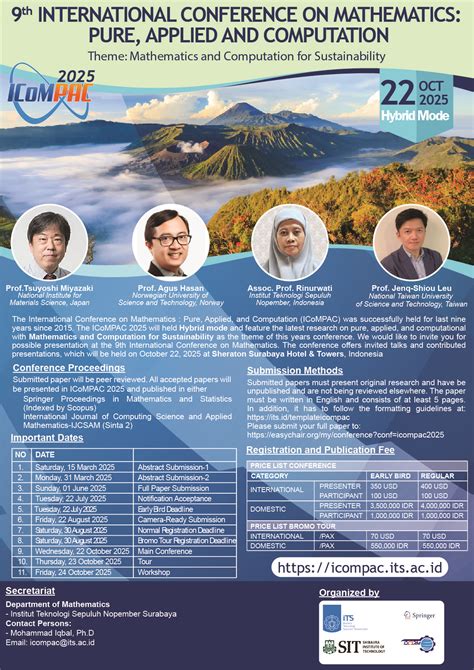 9th International Conference On Mathematics Pure Applied And Computation Institut Teknologi