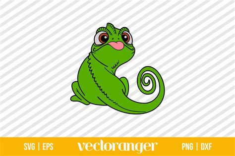 Rapunzel Pascal Tangled Svg Vectoranger