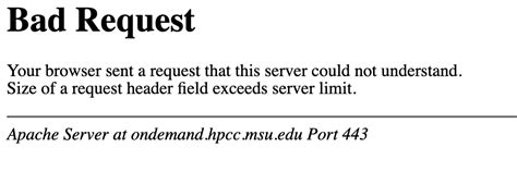 Lab Notebook Ondemand Bad Request From Browser Msu