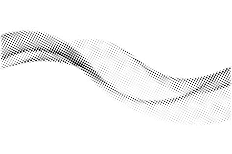 Free Vector Black Abstract Wave Style Grunge Halftone Pattern Texture Background