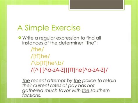 Regular Expressions In Nlp And Regular Expression With Example Ppt