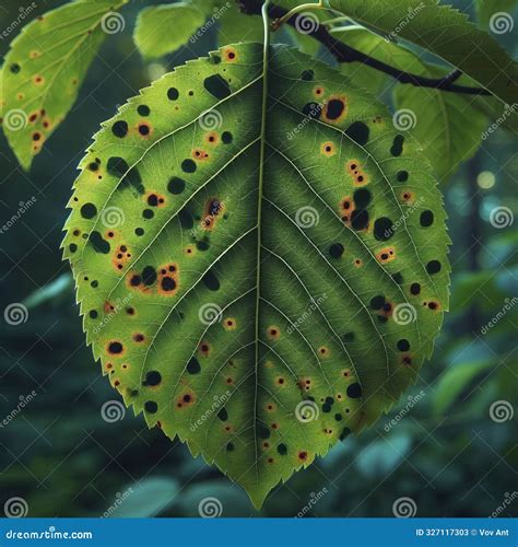 Ash Leaf Macule A Discolored Or Spotted Area On Ash T Stock Image Image Of Spotted Leaves