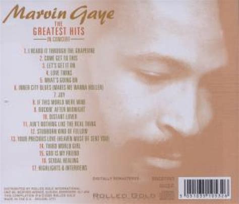 Marvin Gaye The Greatest Hits In Concert Cd Jpc De