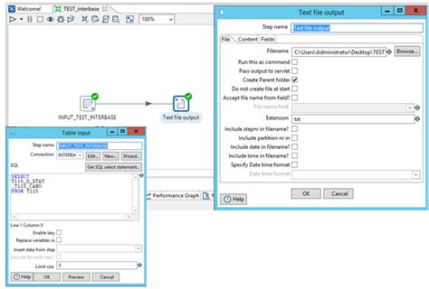 Copy Copying Large Data From Interbase To Text File By Using Pentaho