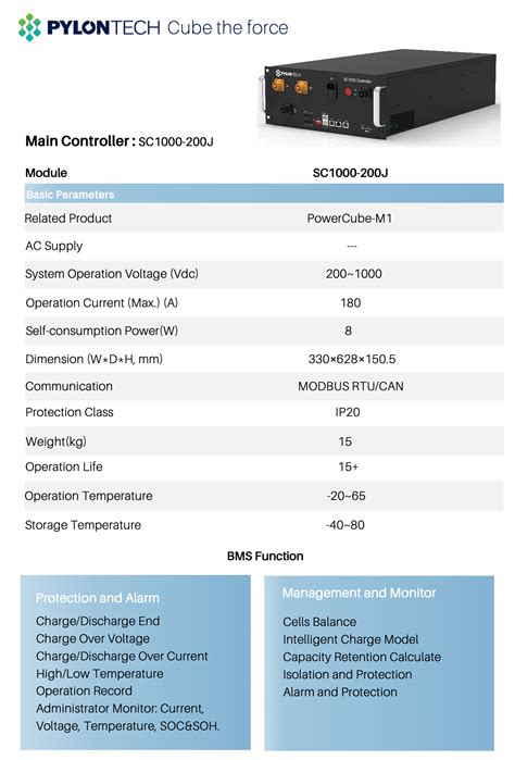 Pylontech Bms Sc1000 200j C