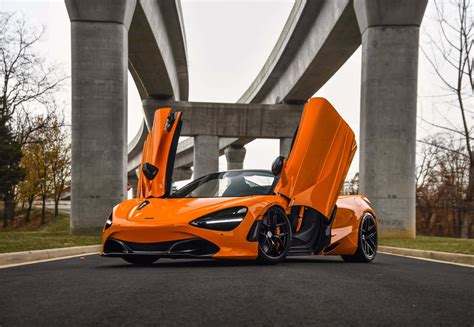 Download Orange Best Mclaren 720s Background Photoshoot