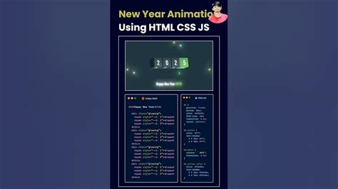 Happy New Year 🎉🎉🎉 By Using Html And Css Happynewyear Newyear Youtube