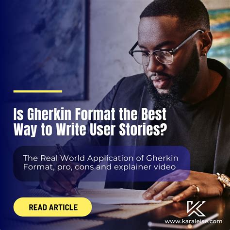 What Is Gherkin For Writing User Stories Karaleise Business Analyst Training Posted On The