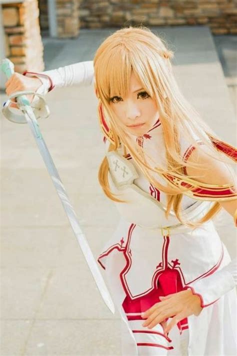 Cosplay Asuna Sword Art Online Anime Cosplayer Caksono O
