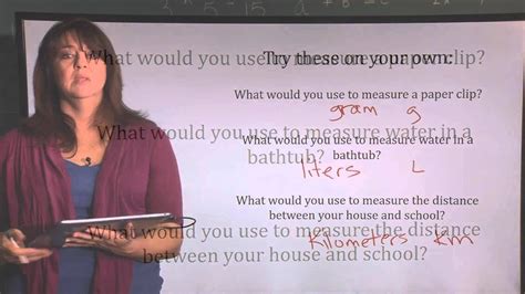 Metric System Of Measurement Meter Liter Gram Youtube