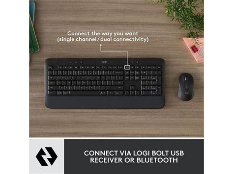 Logitech Mk650 Business Combo Wireless Mouse Keyboard Logi Bolt Bluetooth Graphite