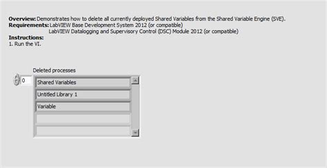 Programmatically Delete All Currently Deployed Shared Variables From The Shared Variable Engine