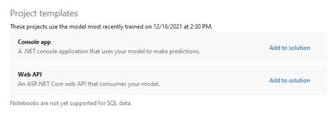 Notebook Is Available For Sql · Issue 1940 · Dotnetmachinelearning Modelbuilder · Github