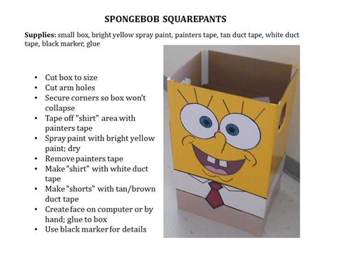 Homemade Spongebob Costume