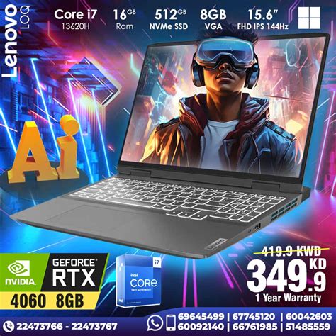 Lenovo Loq Core I Th Gen Rtx Gb Vga Inch Fhd Hz