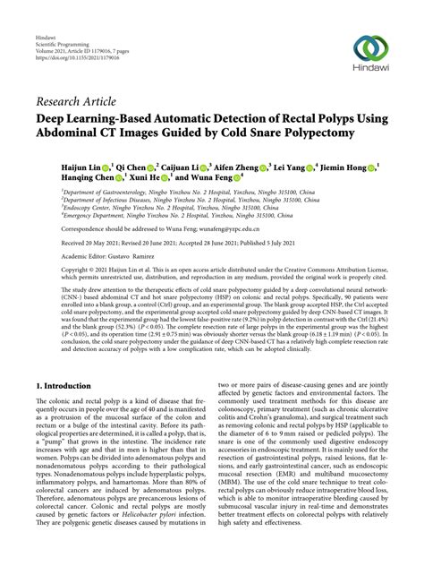 Pdf Deep Learning Based Automatic Detection Of Rectal Polyps Using Abdominal Ct Images Guided