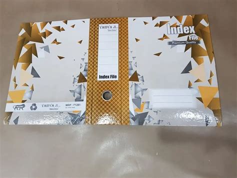 Cardboard Paper Multicolor Index File Laminated For Office Paper Size Multiple Sizes At Rs 50
