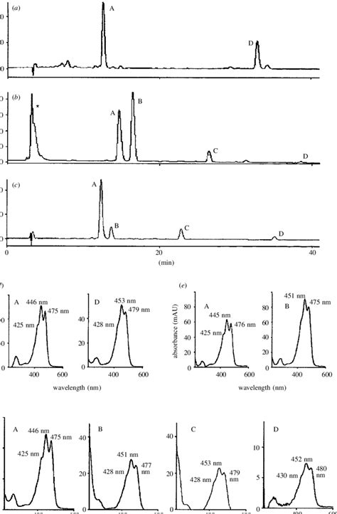 Chromatograms And Absorbance Spectra In Milli Absorption Units Mau