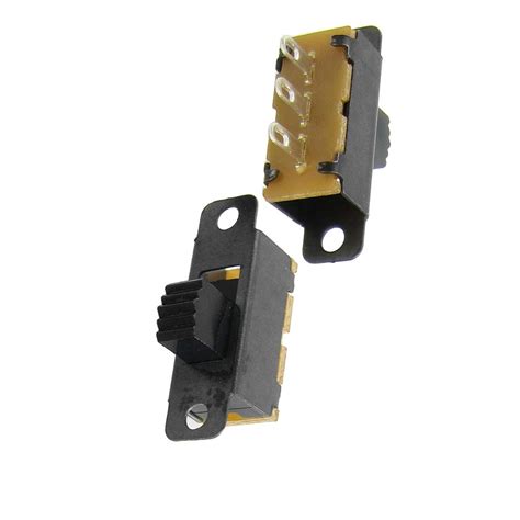 Aexit 20 Pcs Networking Products DC 50V 0 5A 3 Solder Lug Pin 2 Position SPDT 1P2T Mini Panel