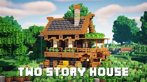 Two Story House Minecraft Minecraft Ultimate Survival House Tutorial