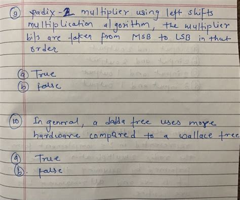 Solved The Recoding 0 In Radix 2 Booth Coding Logic Circuit