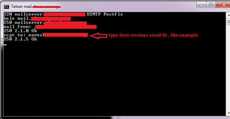 send email using telnet jpudasaini