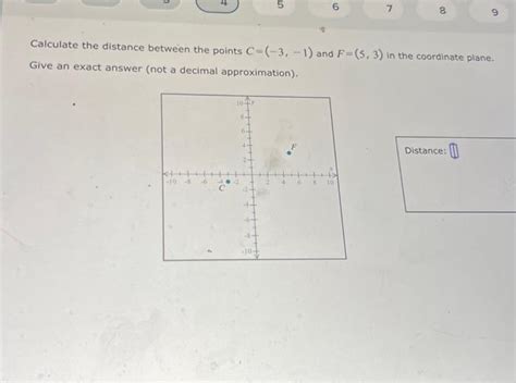Solved Calculate The Distance Between The Points C−3−1