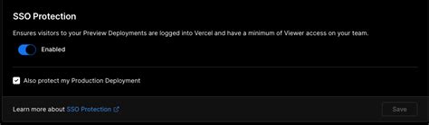 Allow Setting Sso And Password Protection · Issue 86 · Vercelterraform Provider Vercel · Github