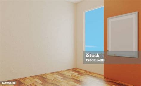 대형 오픈 창 빈 인테리어입니다 빈 그림입니다 이랑 3d 렌더링입니다 0명에 대한 스톡 사진 및 기타 이미지 0명 3차원 형태 가정의 방 Istock