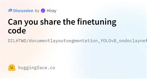 Dilhtwddocumentlayoutsegmentationyolov8ondoclaynet · Can You Share The Finetuning Code