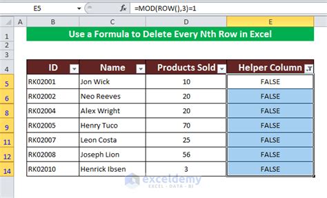 how to delete every other row in excel exceldemy