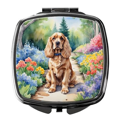 Cocker Spaniel Compact Mirror Spring Path