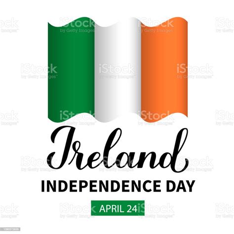 아일랜드 독립 기념일 타이포그래피 포스터 휴일은 4 월 24 일에 축하되었습니다 배너 엽서 전단지 등을위한 벡터 템플릿 24에 대한 스톡 벡터 아트 및 기타 이미지 Istock
