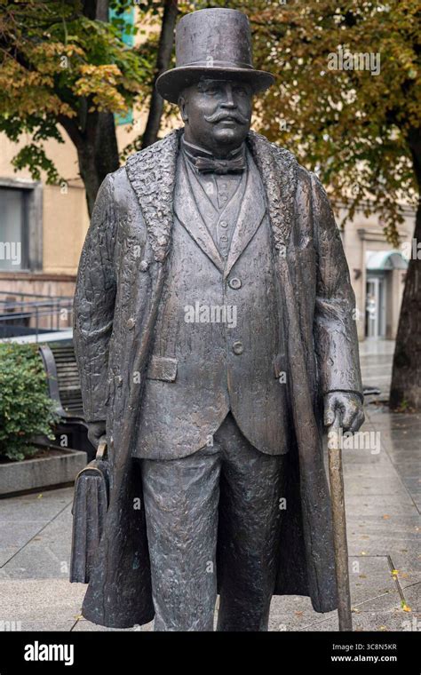 Kaunas Lithuania 11th July 2025 A View Of The Jonas Vileišis Monument In Kaunas Lithuania