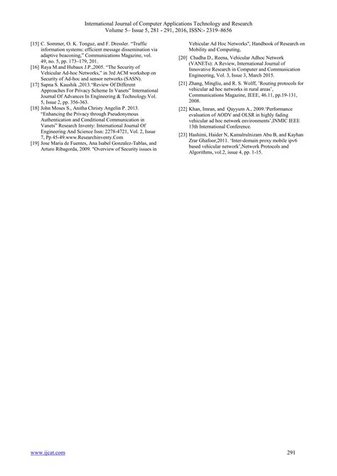 Multi Agent Based Framework For Traffic Monitoring In Vanet Pdf