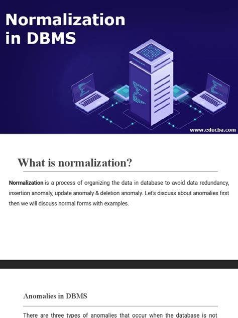 Normalization In Dbms Pdf Databases Information Technology