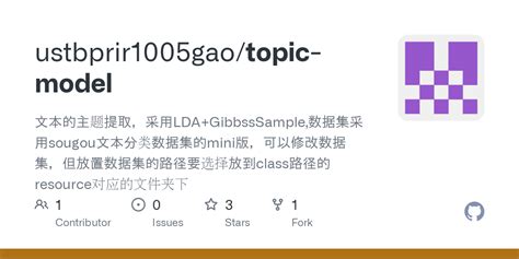 Github Ustbprir Gao Topic Model Lda Gibbsssample Sougou Mini