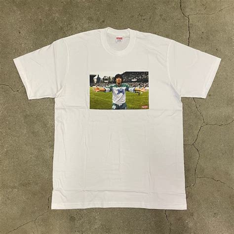 Yahooオークション 未使用品 Supreme Maradona Tee White L シュプ