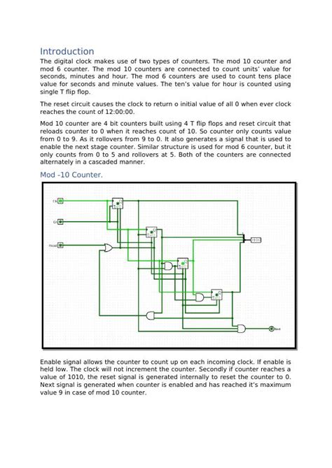 Digital Logic Design I Digital Clock Design Project