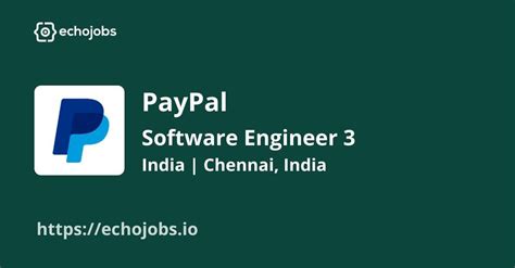 Paypal Is Hiring Software Engineer Quality Chennai India India Java Rreactjsjobs