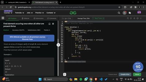 Sachin Joshi On Linkedin Gfg Geeksforgeeks Problemoftheday