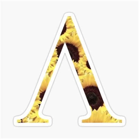 Sunflower Lambda Sticker For Sale By Ktkat19 Redbubble
