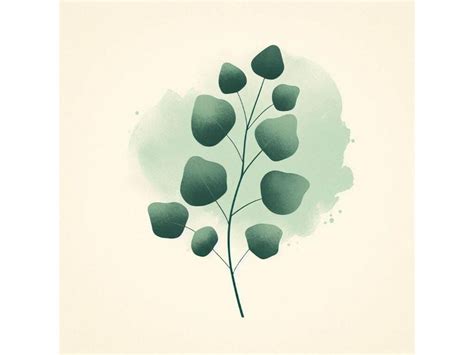 A Minimalist Botanical Print Of A Single Graphic By Clipartguru