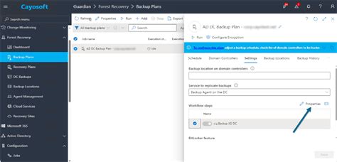 configure a backup plan cayosoft help center