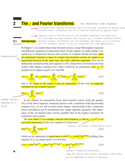 2 The Z And Fourier Transforms Docslib