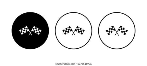 Racing Flag Icon Set Race Flag Stock Vector Royalty Free 1975212530 Shutterstock
